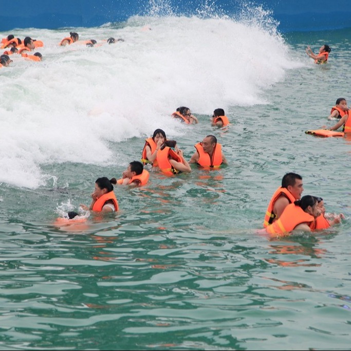 Biggest Outdoor Water Park Wave Pool Construction Strong Power With ...